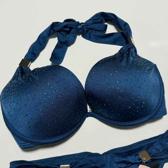 Victoria's Secret | Swim | New Victorias Secret Rhinestone Push Up ...